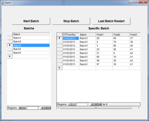 Batch history in E3. - Elipse Knowledgebase